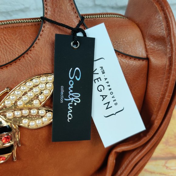 Soulfina | Bags | Soulfina Collection Womens Queen Honey Bee Vegan Faux Leather Preppy Purse ...